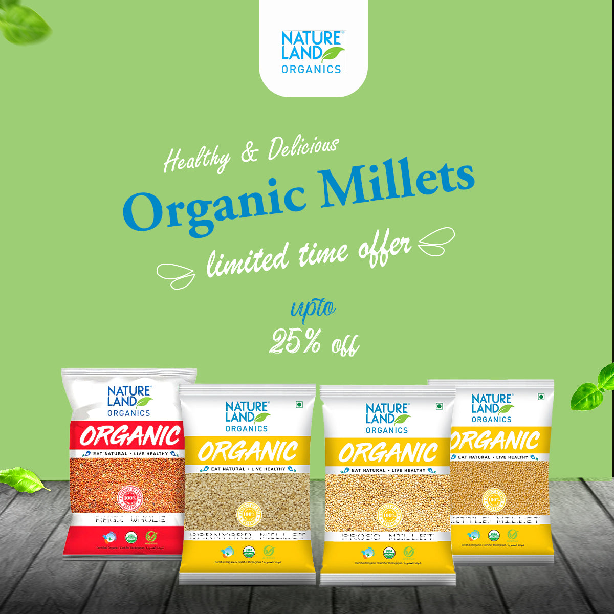 Buy Organic Millets Online in India - Unpolished Millets – Natureland ...