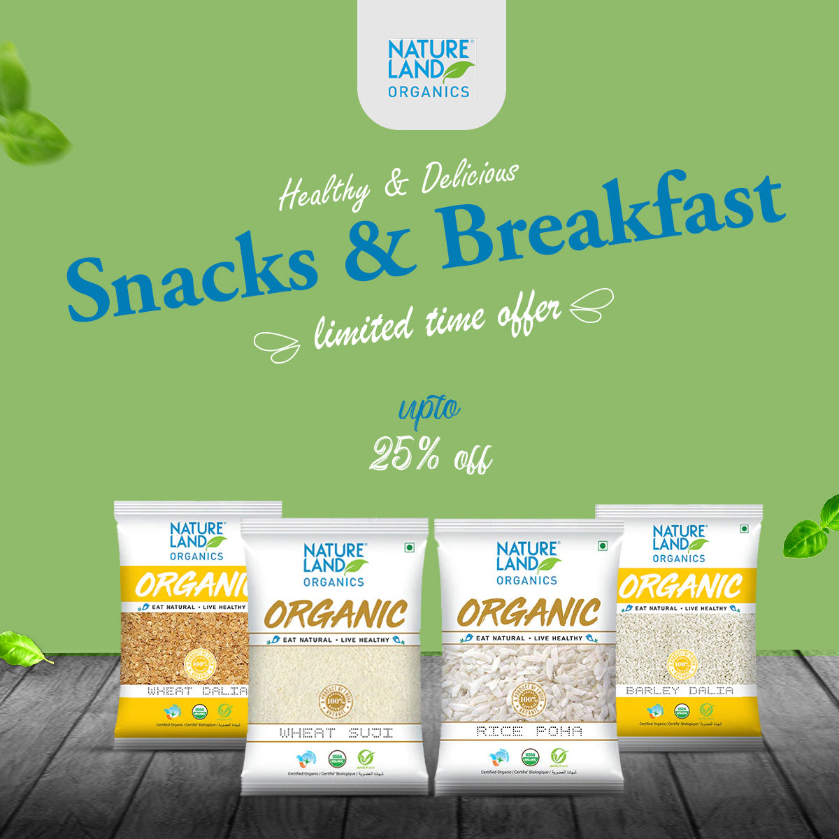 Snacks & Breakfast – Natureland Organics