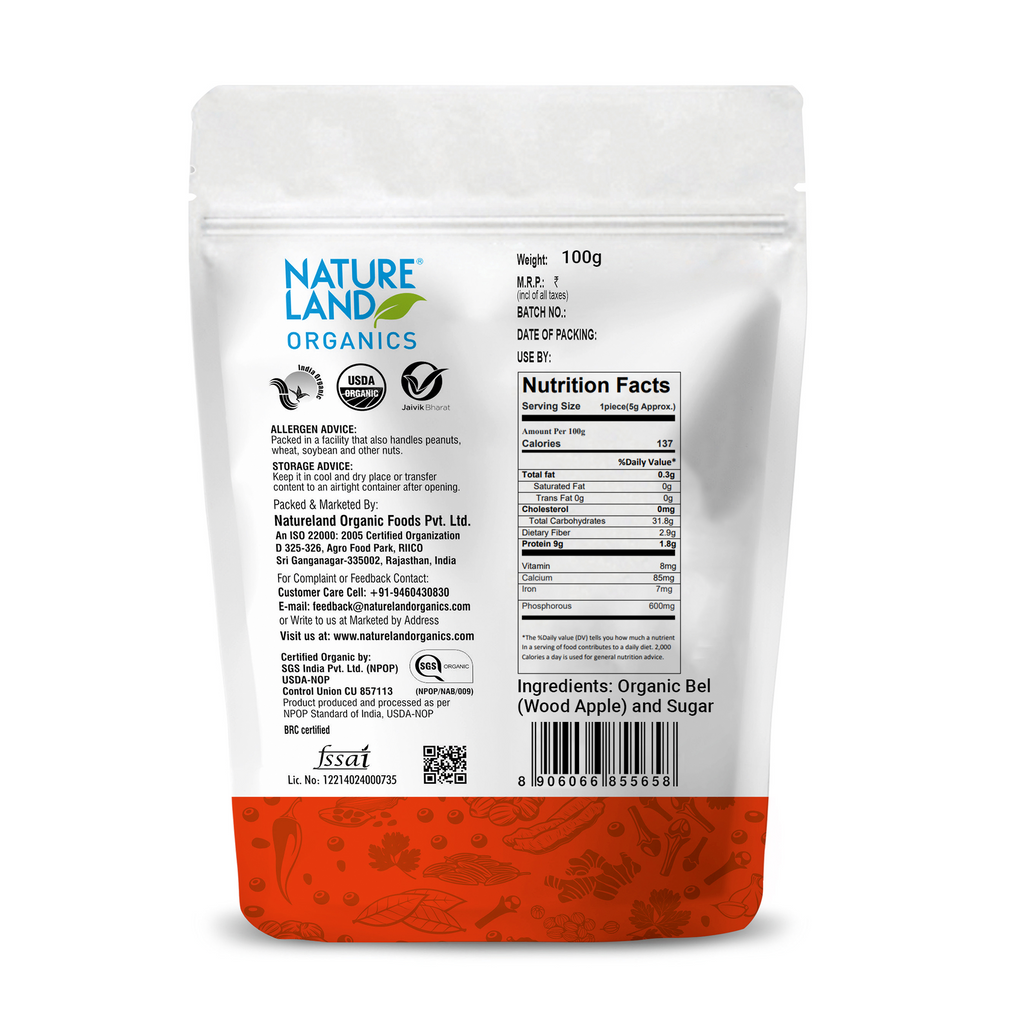 Buy Organic Bel Candy 250gm Online | Natureland Organics
