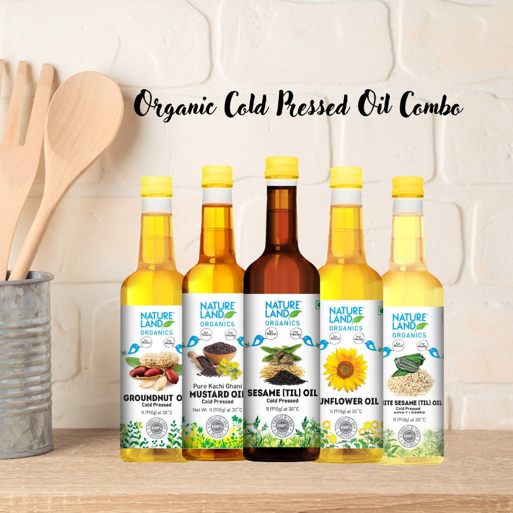 Organic Cold Pressed Oil Combo – Natureland Organics