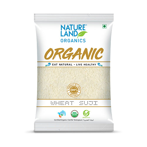 Buy Organic Wheat Suji/Sooji Online (500gm) | Natureland Organics