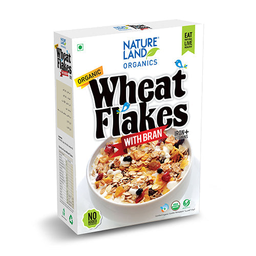 Buy Organic Wheat Flakes Online (250gm) | Natureland Organics