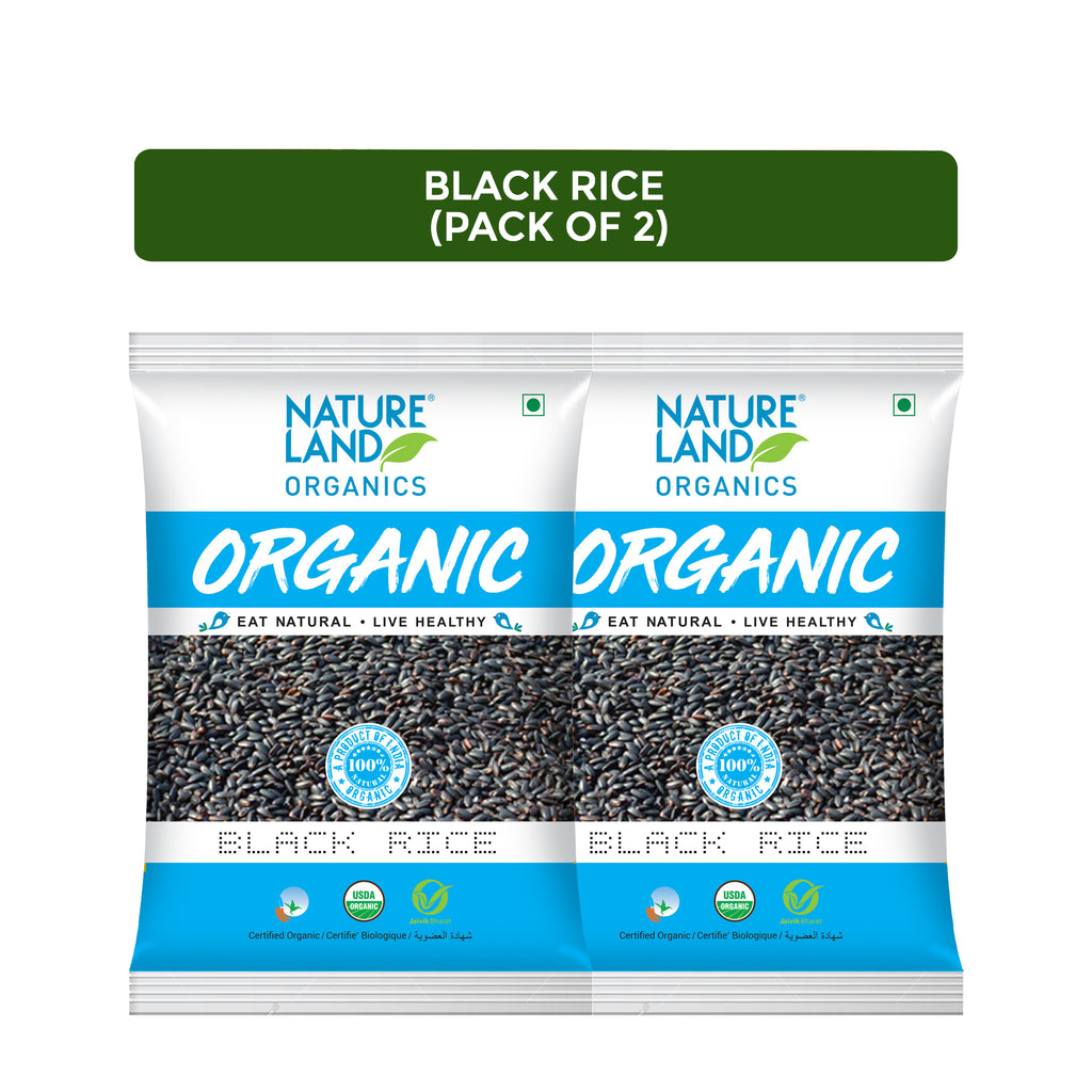 Organic Black Rice 500 Gm(Pack of 2) – Natureland Organics